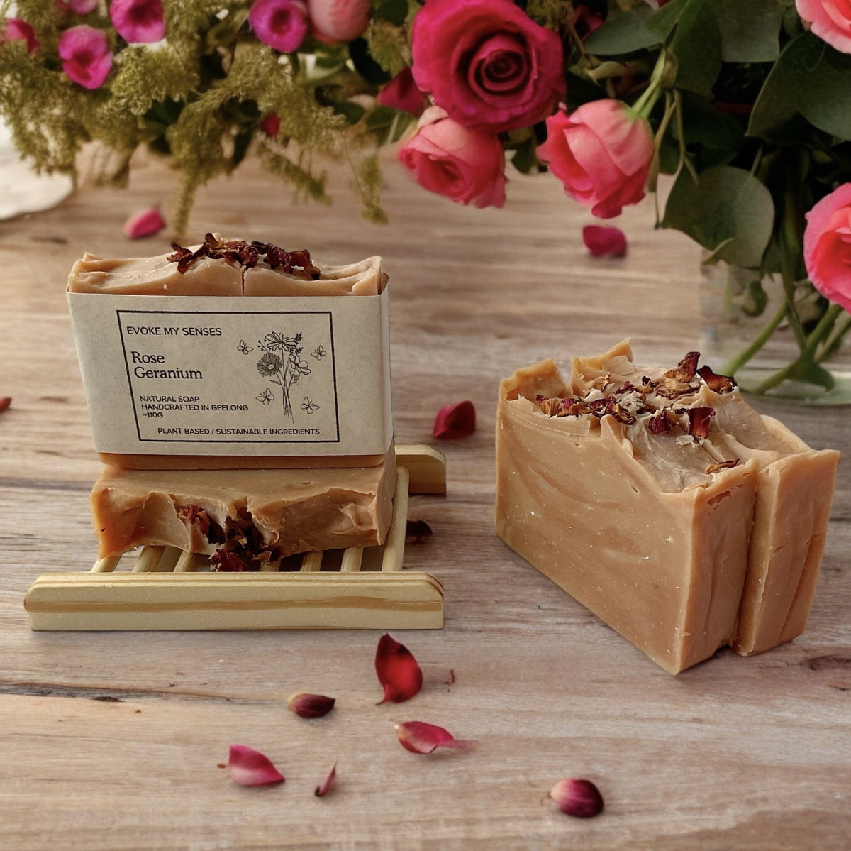 Rose Geranium Soap – evoke.my.senses